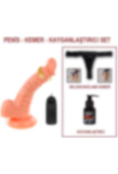 Lilitu Shop 19 cm Belden Bağlamalı Gerçekçi Titreşimli Dildo Vibratör Penis Set Lilitu Shop 19 cm Belden Bağlamalı Gerçekçi Titreşimli Dildo Vibratör Penis Set