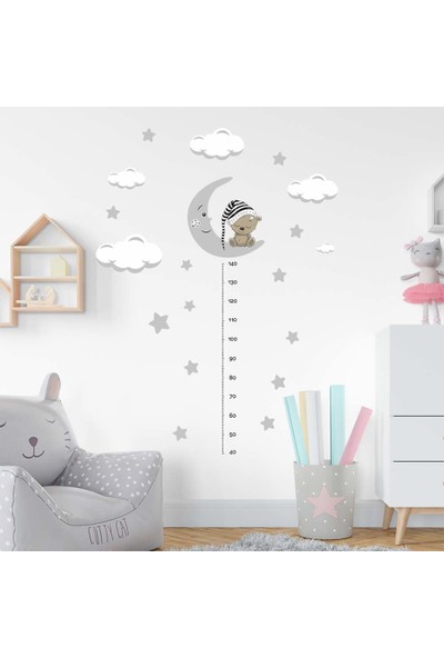 Tugibu Çocuk Odası Duvar Sticker Boy Ölçer - WS167 Tugibu Çocuk Odası Duvar Sticker Boy Ölçer - WS167