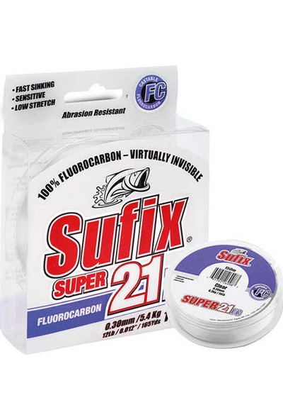 Sufix Süper 21 Fluorocarbon Misina Sufix Süper 21 Fluorocarbon Misina