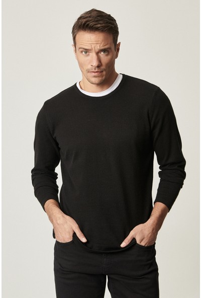 ALTINYILDIZ CLASSICS Standart Fit Bisiklet Yaka Düz Triko Kazak