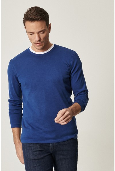 ALTINYILDIZ CLASSICS Standart Fit Bisiklet Yaka Düz Triko Kazak