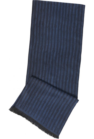 ALTINYILDIZ CLASSICS Lacivert-Mavi Desenli Örme Atkı ALTINYILDIZ CLASSICS Lacivert-Mavi Desenli Örme Atkı