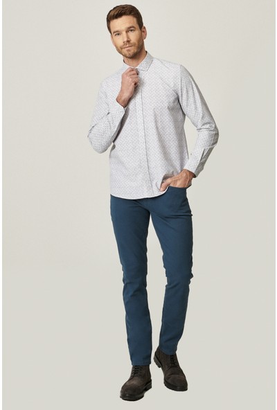 Altınyıldız Classics Erkek Kanvas Slim Fit Dar Kesim 5 Cep Chino Pantolon