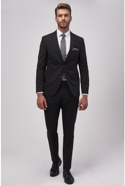 ALTINYILDIZ CLASSICS Ekstra Slim Fit Siyah Spor Takım Elbise