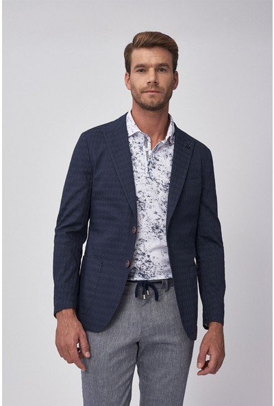 ALTINYILDIZ CLASSICS Slim Fit Desenli Ceket