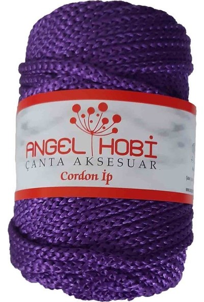 Angel Çanta Akssesuar Angel Cordon Ip Kalın, Mor Renk No8