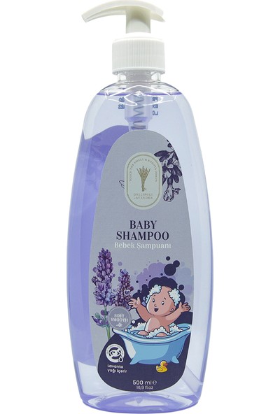 Gallipoli Lavender Lavanta Yağlı Bebek Şampuanı 500 ml Katkısız Saf Rahatlatıcı Lavanta Yağlı Bebek Şampuanı