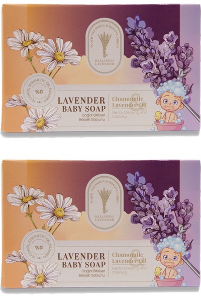 Gallipoli Lavender 2 'li Bitkisel Bebek Sabunu 100 gr Lavanta Yağı Uyku Verici Rahatlatıcı Bebek Sabunu Gallipoli Lavender 2 'li Bitkisel Bebek Sabunu 100 gr Lavanta Yağı Uyku Verici Rahatlatıcı Bebek Sabunu