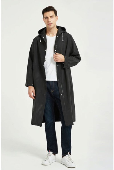 Dream Plus Unisex Su Geçirmez Eva Kumaş Yağmurluk Siyah Dream Plus Dream Plus Unisex Su Geçirmez Eva Kumaş Yağmurluk Siyah Dream Plus