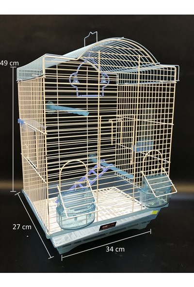 Yıldırım Kafes Kuş Muhabbet Için Kafes Mavi Orta Gövdesi Beyaz Büyük