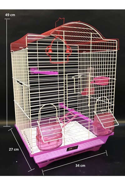 Yıldırım Kafes Kuş Muhabbet Için Kafes Kırmızı Büyük