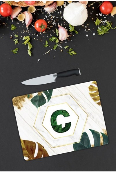 Pi Dekorasyon Harf Desen Cam Kesme Tablası