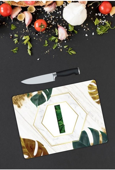 Pi Dekorasyon Harf Desen Cam Kesme Tablası