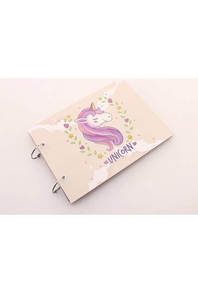 Unicorn Tasarımlı Kendin Yap Fotoğraf Albümü Klaket Unicorn Tasarımlı Kendin Yap Fotoğraf Albümü Klaket