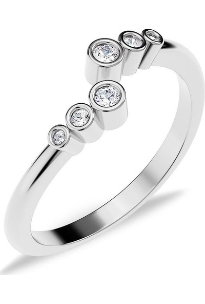 İndigo Süzme Taşlı Ayarlanır Beyaz Gümüş Yüzük İndigo Süzme Taşlı Ayarlanır Beyaz Gümüş Yüzük