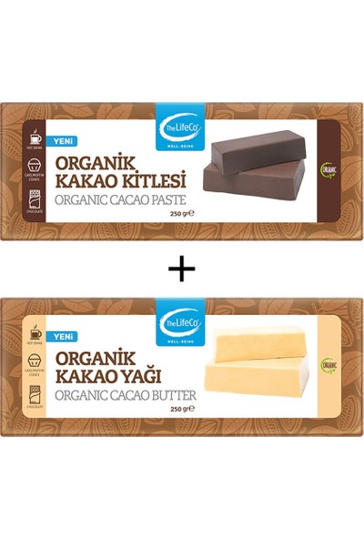 Thelifeco Kakao Kitlesi 250 gr + Thelifeco Kakao Yağı 250 gr