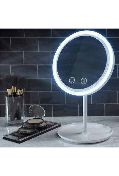 Molto Fanlı LED Işıklı Büyüteçli Dokunmatik Ayna