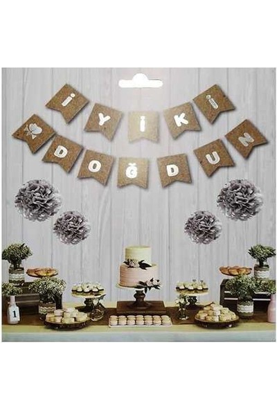 Kullanatparty Kraft Gümüş Iyi Ki Doğdun Yaldızlı Banner Kullanatparty Kraft Gümüş Iyi Ki Doğdun Yaldızlı Banner