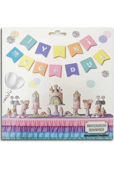 Kullanatparty Iyi Ki Doğdun Banner Macaron Hologram Kullanatparty Iyi Ki Doğdun Banner Macaron Hologram