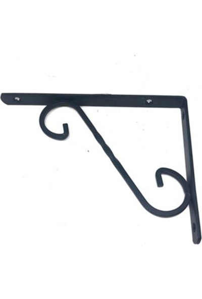 Beşel Ferforje Raf Altı Siyah No:2 Dekoratif Raf Ayağı 15*20 cm