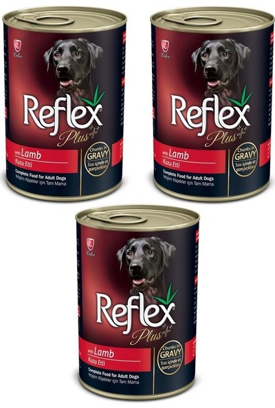Reflex Plus Kuzu Etli Köpek Konservesi 400 gr (3 Adet)