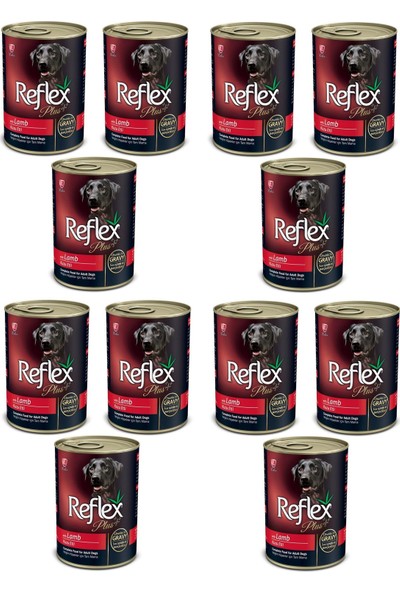Reflex Plus Kuzu Etli Köpek Konservesi 400 gr (12 Adet)