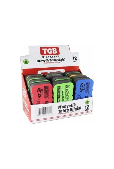 Tgb Manyetik Yazı Tahtası Silgisi 12'li
