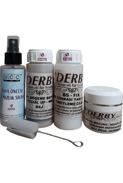 Derby Bej Full Oto Döşeme Koltuk Bakım Boyama Temizleme Tamir Seti Derby Bej Full Oto Döşeme Koltuk Bakım Boyama Temizleme Tamir Seti