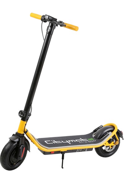 Citymate Pro 500 Watt Elektrikli Scooter 10 Inch Şişme Teker Bluetoothlu Sarı