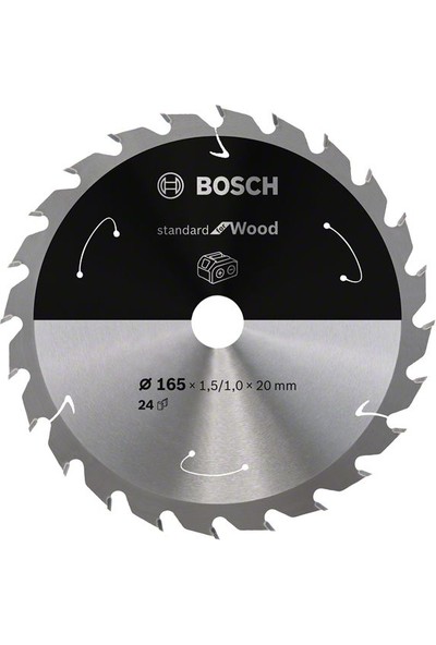Bosch - Standard For Serisi Ahşap Için Akülü Daire Testere Bıçağı 165*20 mm 24 Diş Bosch - Standard For Serisi Ahşap Için Akülü Daire Testere Bıçağı 165*20 mm 24 Diş