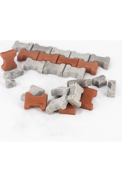 Eshel Miniyatür Kilit Parke 1/20 Ölçek 200 Adet + Harç Eshel Miniyatür Kilit Parke 1/20 Ölçek 200 Adet + Harç
