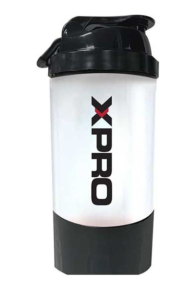 Xpro Toz Saklama Hazneli Shaker Siyah 500ML Xpro Toz Saklama Hazneli Shaker Siyah 500ML