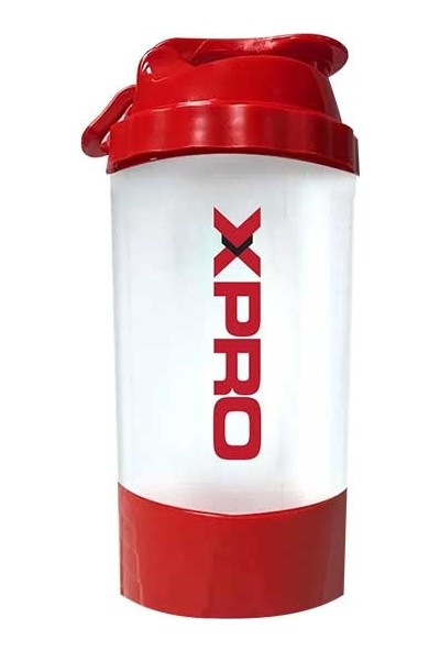 Xpro Toz Saklama Hazneli Shaker Kırmızı 500ML4 Xpro Toz Saklama Hazneli Shaker Kırmızı 500ML4