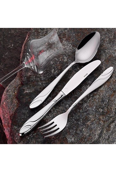 Inter Çelik Gülistan Çatal&kaşık Takımı 60 Prç. Inter Çelik Gülistan Çatal&kaşık Takımı 60 Prç.