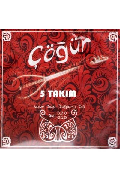 Çöğür 5 Takım Çöğür Uzun Sap Saz Bağlama Teli + 5 Mızrap Çöğür 5 Takım Çöğür Uzun Sap Saz Bağlama Teli + 5 Mızrap