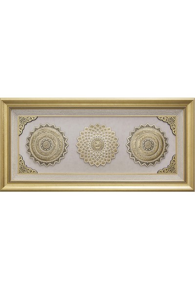 Helal Hediyelik 58x118cm Amenerrasulü - Esmaül Hüsna - Ayetel Kürsi Taşlı Tablo Helal Hediyelik 58x118cm Amenerrasulü - Esmaül Hüsna - Ayetel Kürsi Taşlı Tablo