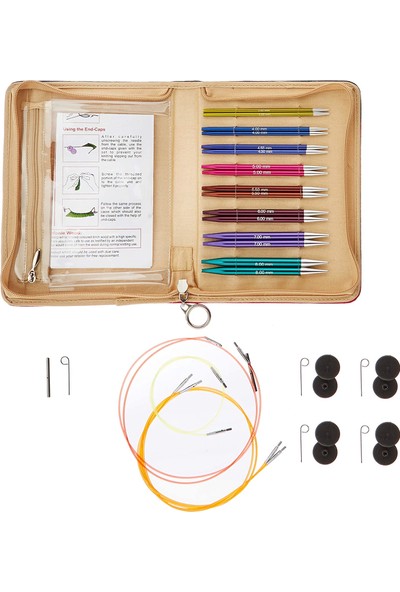 Knitpro Zing 47404 Değiştirilebilir Misinalı Deluxe Şiş Seti