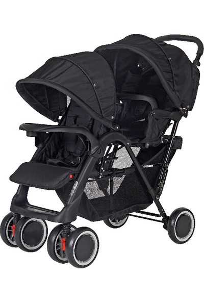 Sunny Baby Orbis İkiz Bebek Arabası Siyah 9024