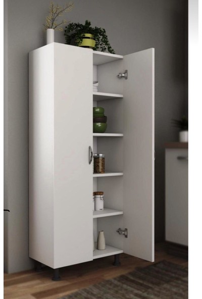 Elite Mdf 5 Bölmeli 60 Cm Çok Amaçlı Mutfak/Banyo Kiler /Ofis Dolabı Elite Mdf 5 Bölmeli 60 Cm Çok Amaçlı Mutfak/Banyo Kiler /Ofis Dolabı