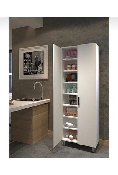 Elite Mdf 8 Bölmeli 70 Cm Çok Amaçlı Mutfak/Banyo/Kiler/Ofis Dolabı