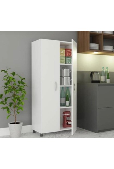Elite Mdf 4 Bölmeli Çok Amaçlı Mutfak/Banyo/Kiler/Ofis Dolabı Elite Mdf 4 Bölmeli Çok Amaçlı Mutfak/Banyo/Kiler/Ofis Dolabı