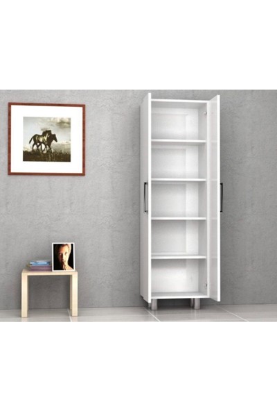 Elite Mdf 5 Bölmeli 50 Cm Çok Amaçlı Mutfak/Banyo/Kiler/Ofis/Balkon Dolabı Elite Mdf 5 Bölmeli 50 Cm Çok Amaçlı Mutfak/Banyo/Kiler/Ofis/Balkon Dolabı