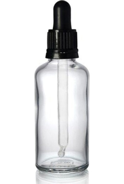 4 As Depo Şeffaf Cam Şişe 100 ml Cam Damlalıklı 5 Adet