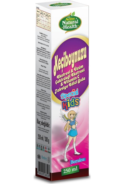 Herb Active Natural Health Keçiboynuzu Özü Kids 250 ml Herb Active Natural Health Keçiboynuzu Özü Kids 250 ml