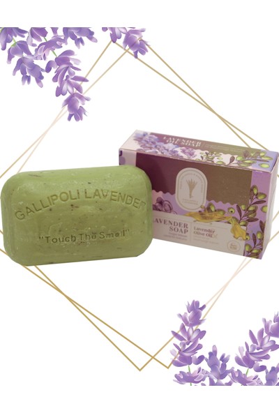 Gallipoli Lavender Sakinleştirici ve Yorgunluk Giderici Sabun El - Yüz - Vücut Sabunu Bitkisel Zeytin Yağlı Sabun 100 gr