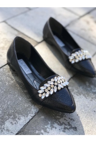 Laurels Laurelss Kırmızı Taş Detaylı Kadın Babet