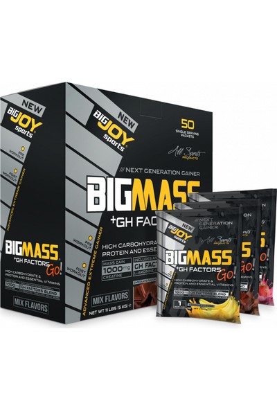 Big Joy Big Mass Gh Factors 50 Saşe + Askılı Çanta Mix Aroma Big Joy Big Mass Gh Factors 50 Saşe + Askılı Çanta Mix Aroma