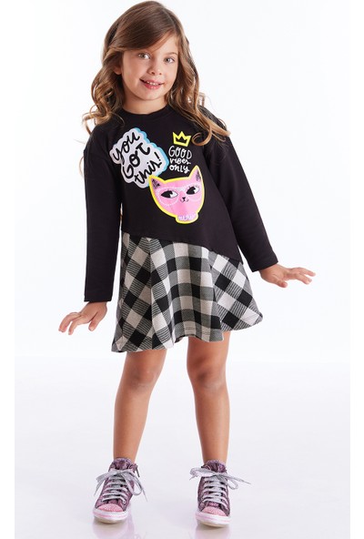 Mushi Havalı Kedi Kız Elbise