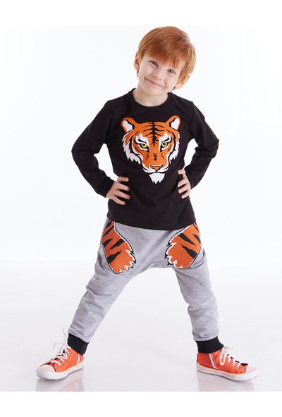 Denokids Kaplan Pençesi Erkek Çocuk Pantolon Takım