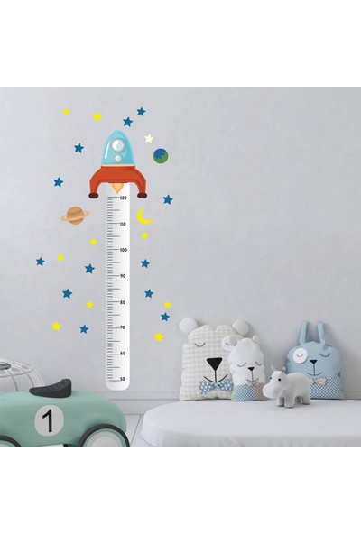 Dijitalya Çocuk Boy Ölçer Uzay Sticker | Çocuk Odası Dekoratif Duvar Sticker | Duvar - Dolap | Dijitalya Çocuk Boy Ölçer Uzay Sticker | Çocuk Odası Dekoratif Duvar Sticker | Duvar - Dolap |